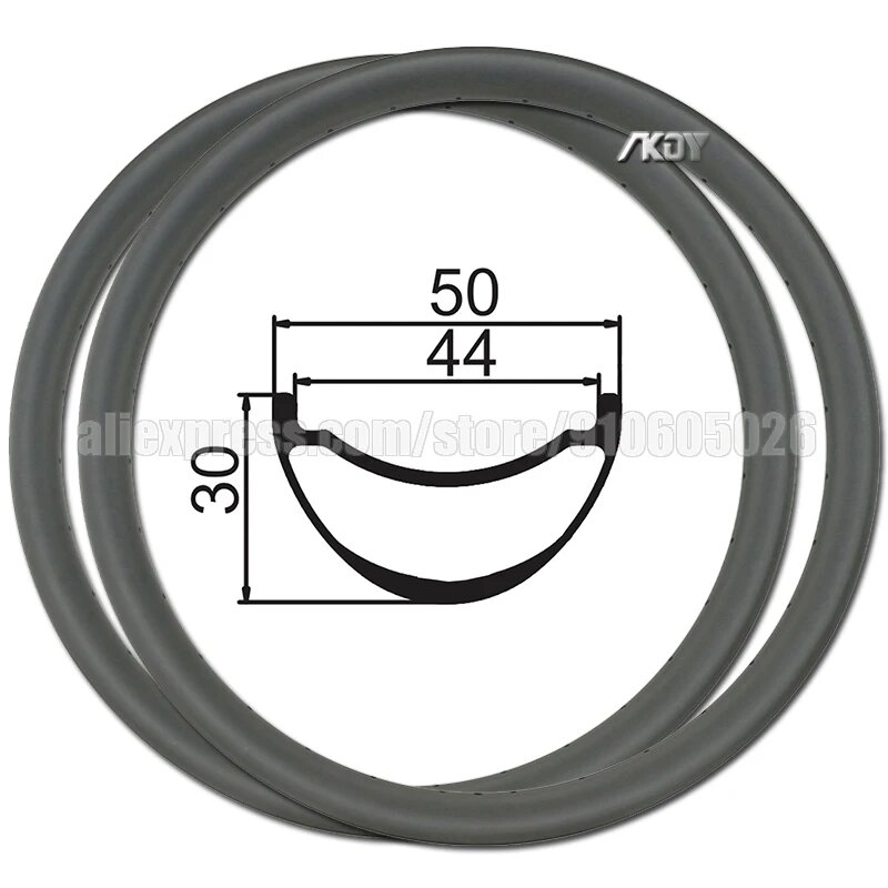 Горные карбоновые диски AKM29RM-30-50 29", 50 мм 28-28H