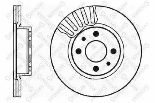Диск торм. пер. Alfa Romeo 164, Fiat Cro