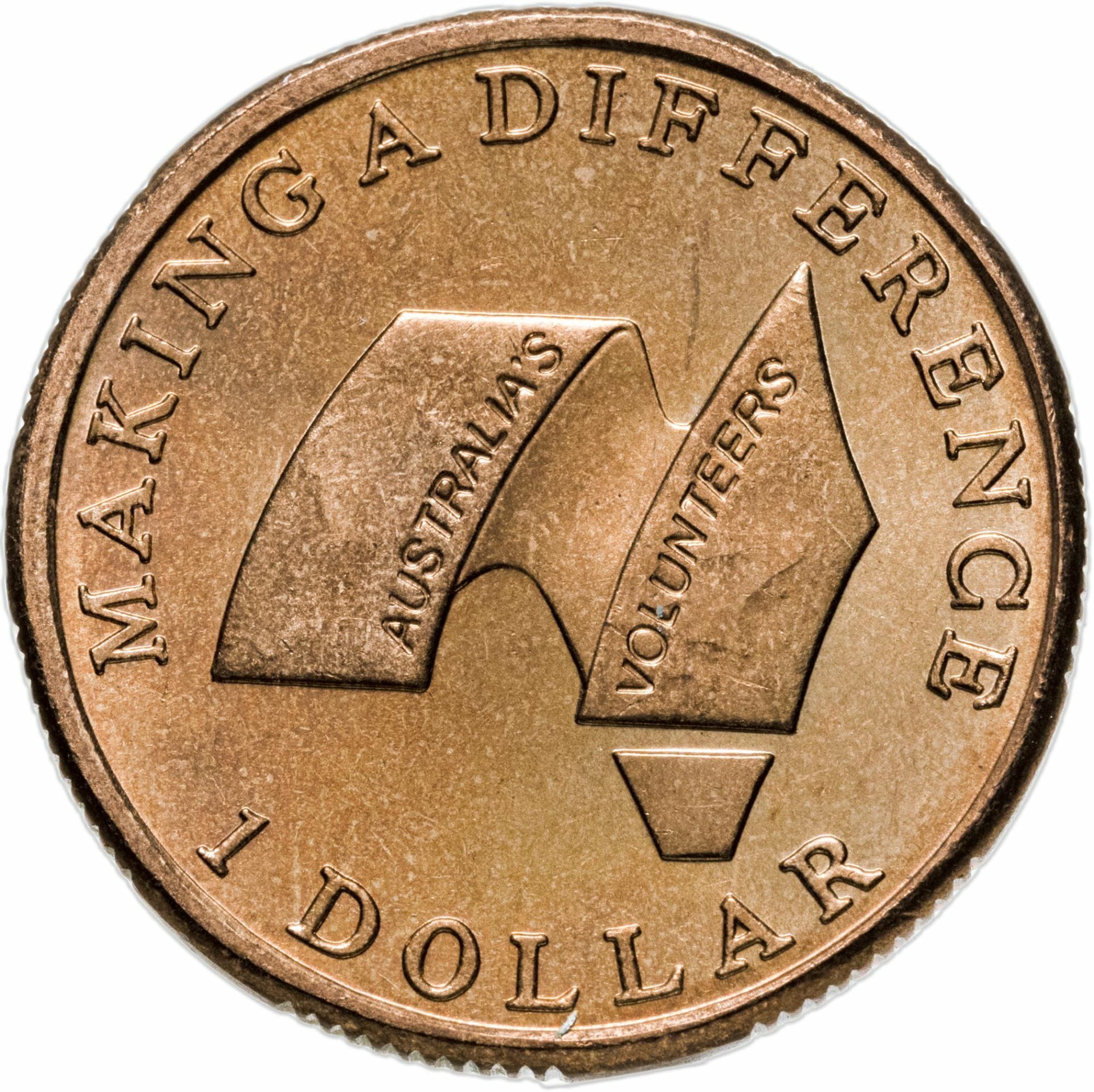 Австралия 1 доллар dollar 2003 "Австралийские волонтеры", Бронза, в сохранности UNC