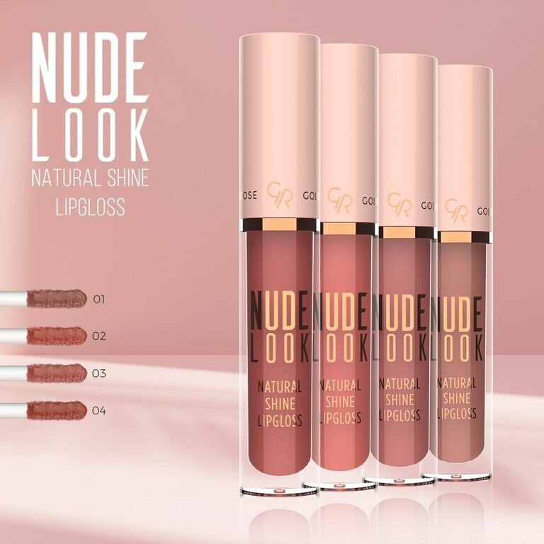 Golden Rose Блеск для губ Nude Look Natural Shine Lipgloss 04 peachy nude