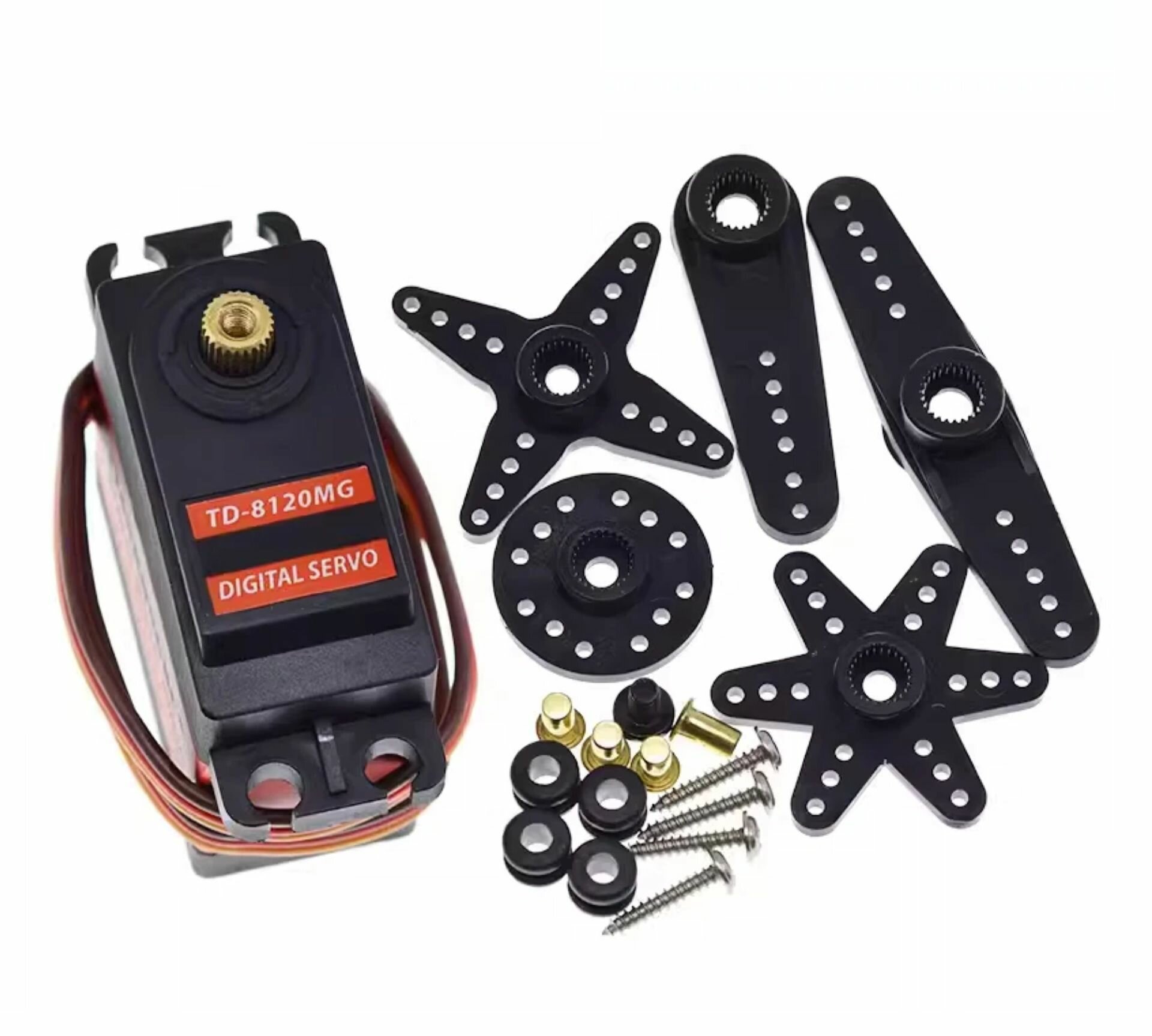 Сервопривод (серводвигатель) TD-8120MG до 20кг 360 градусов DC 4.8-6.8В (Н)