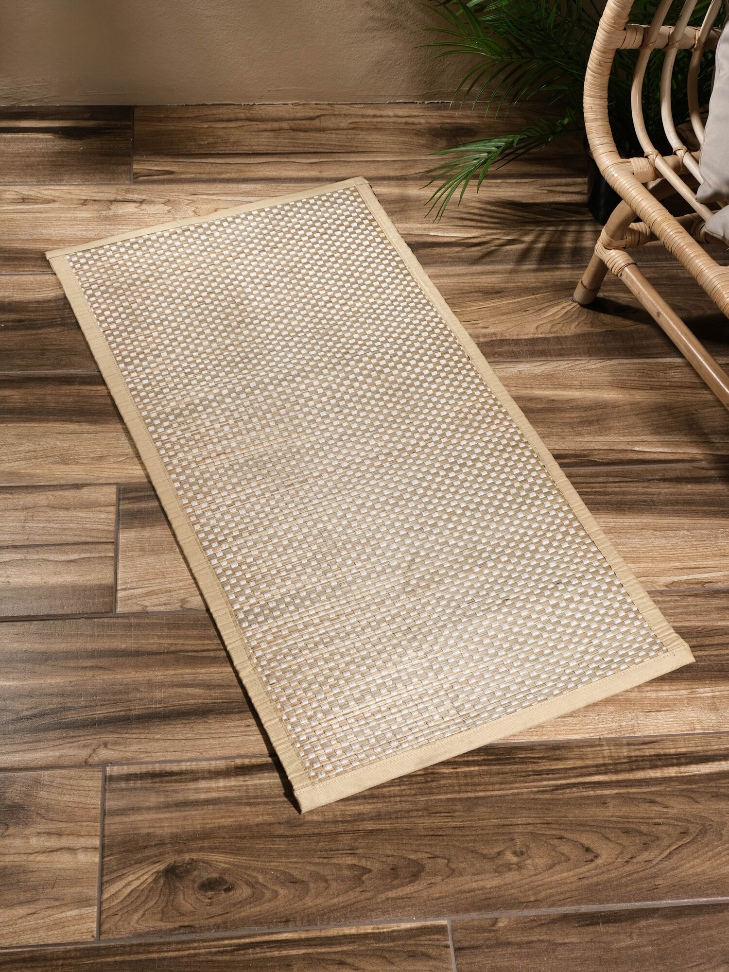 Коврик плетёный, сиграс, 100×50×0.7 см