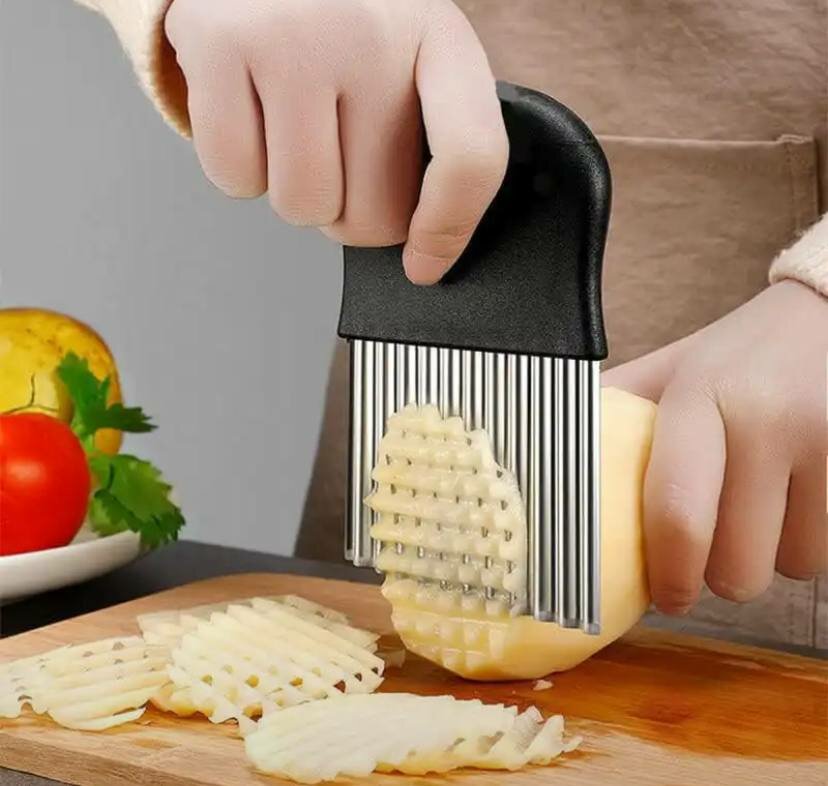 Нож для фигурной резки овощей/рифленый /волнистый кухонный слайсер