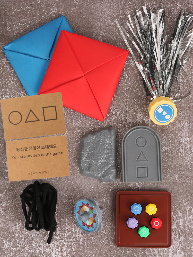 Игра в кальмара, Гонки /gonggi игра корейская из сериала, семейные игры для путешествий,10 видов игр