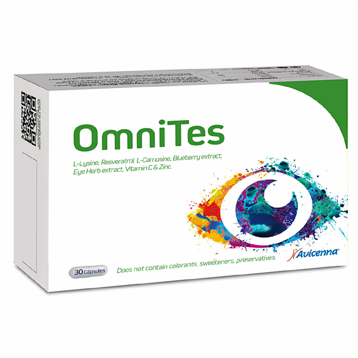 ОмниТес (для зрения), 30 капсул, Avicenna, годен до 01.08.2026