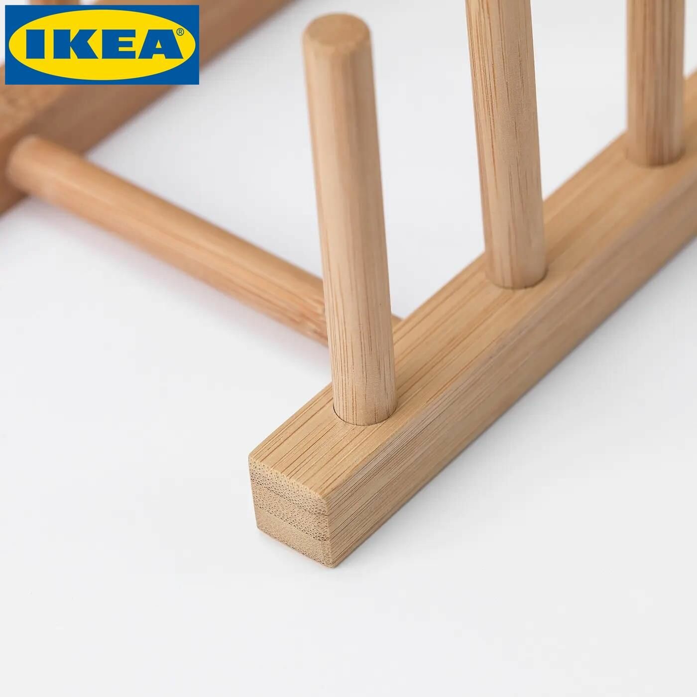 Держатель для тарелок, бамбук IKEA OSTBIT остбит