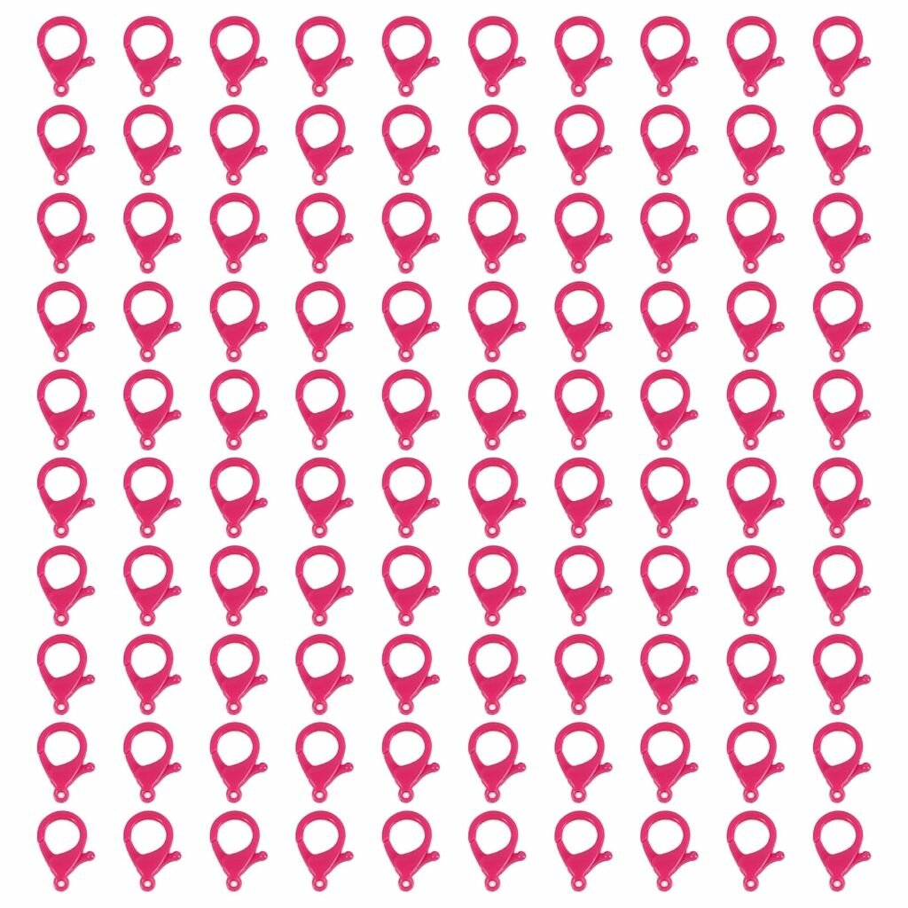 Набор для шитья, аксессуары для сумок, карабин-12 розовый, 1 пакет 100 штук