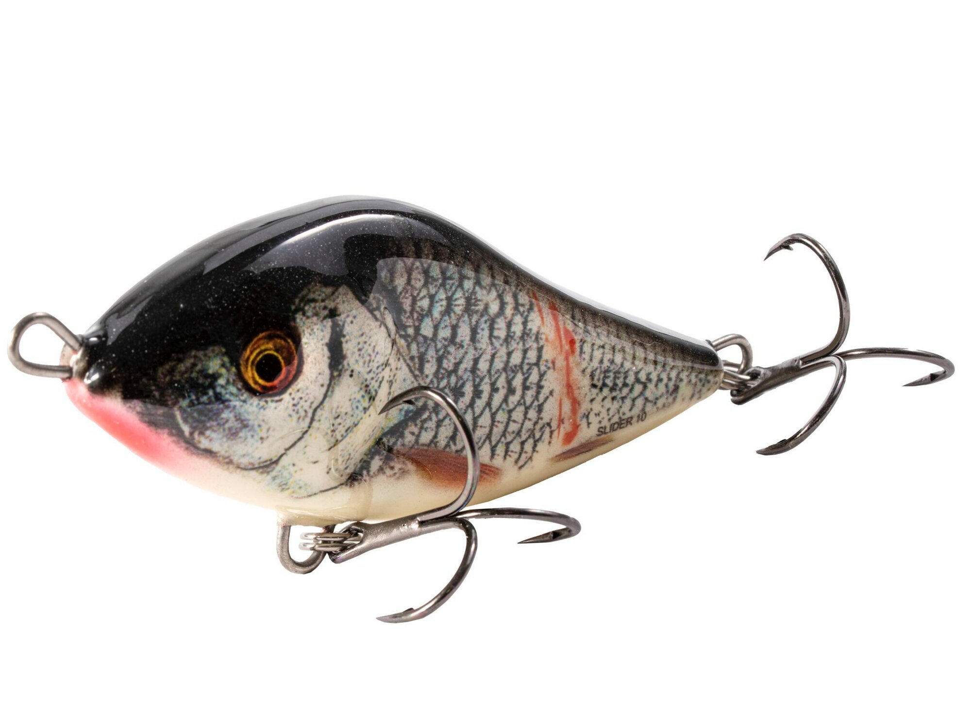 Воблер на щуку, судаку, окуня и сом SALMO POLAND SLIDER F 10/WGS, ратлины для зимней и летней рыбалки