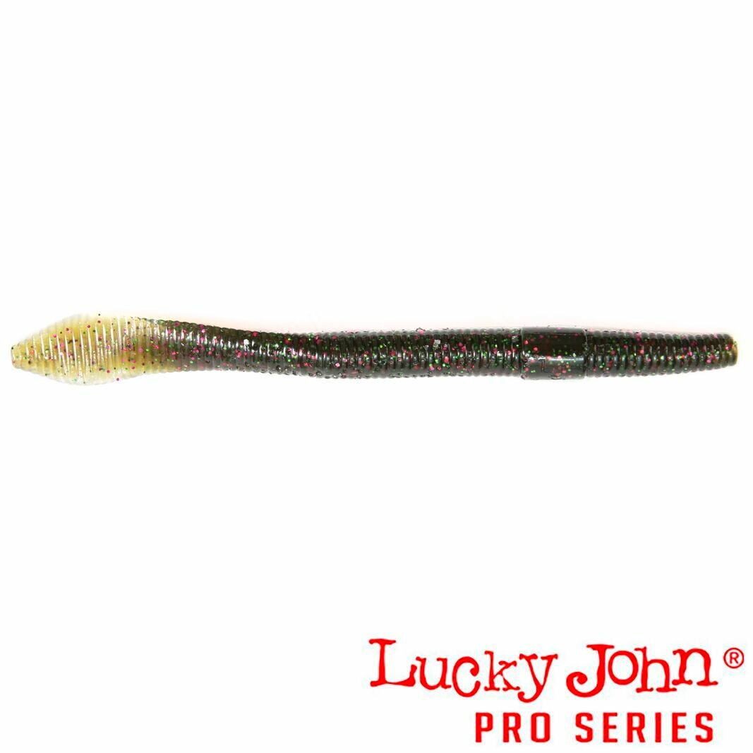 Приманки рыболовные силиконовые черви съедобные lucky john Pro Series WACKY WORM FAT 5.7in (14.50)/S21 6шт. набор снастей для зимней и летней рыбалки резиновые рыбки, искусственные наживки