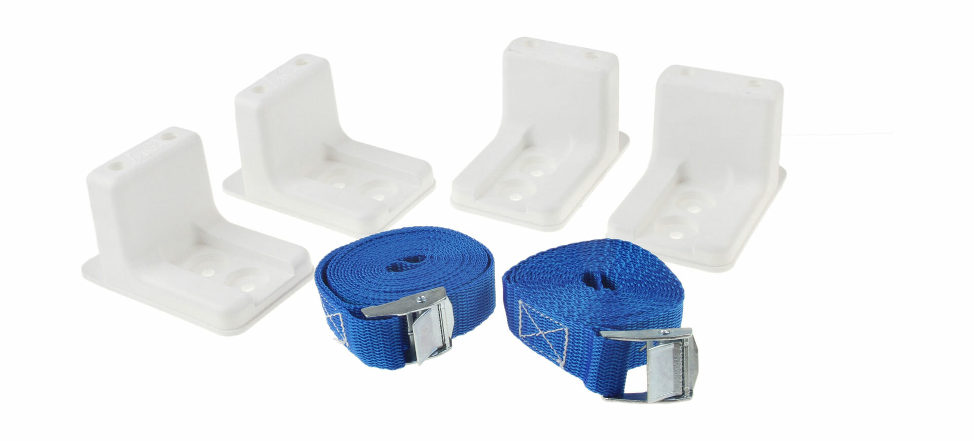 Крепление для стационарных топливных баков, 4 крепления и 2 ремня