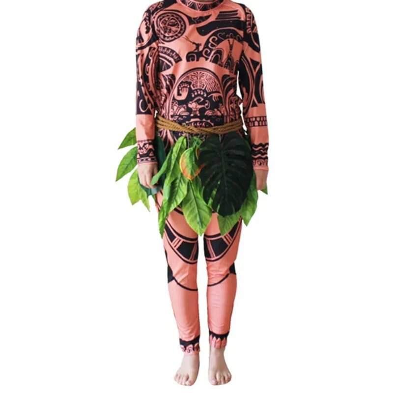 Косплей костюм Моаны Мауи из полиэстера XL