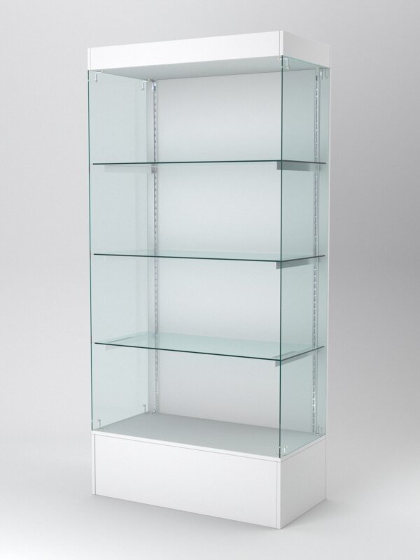 Витрина "астерия" №113 (без дверок, задняя стенка - ДСП), Белый
