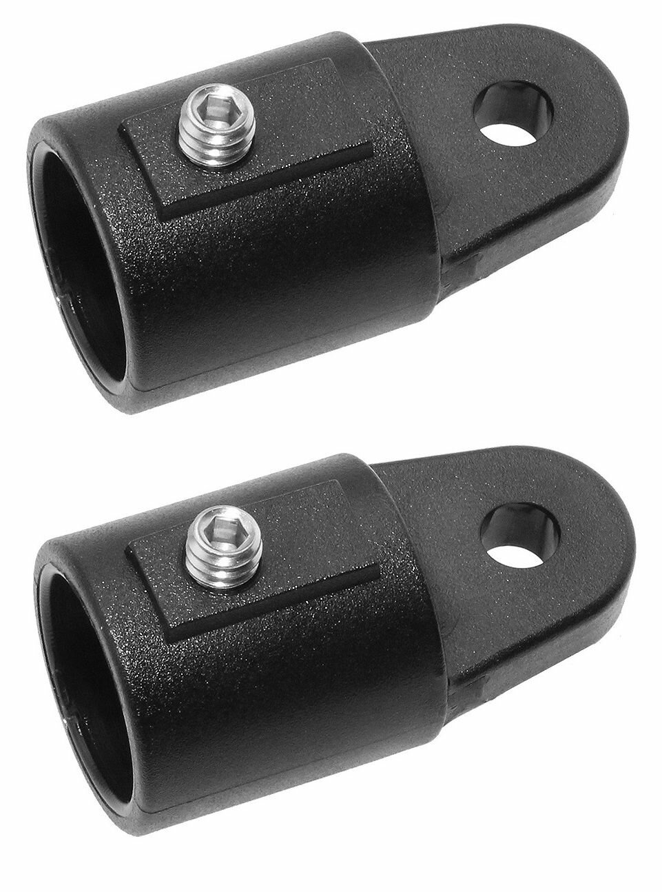 Наконечник для рамы тента, внешний, на трубу 19 мм, пластик, черный, Пара, Тайвань