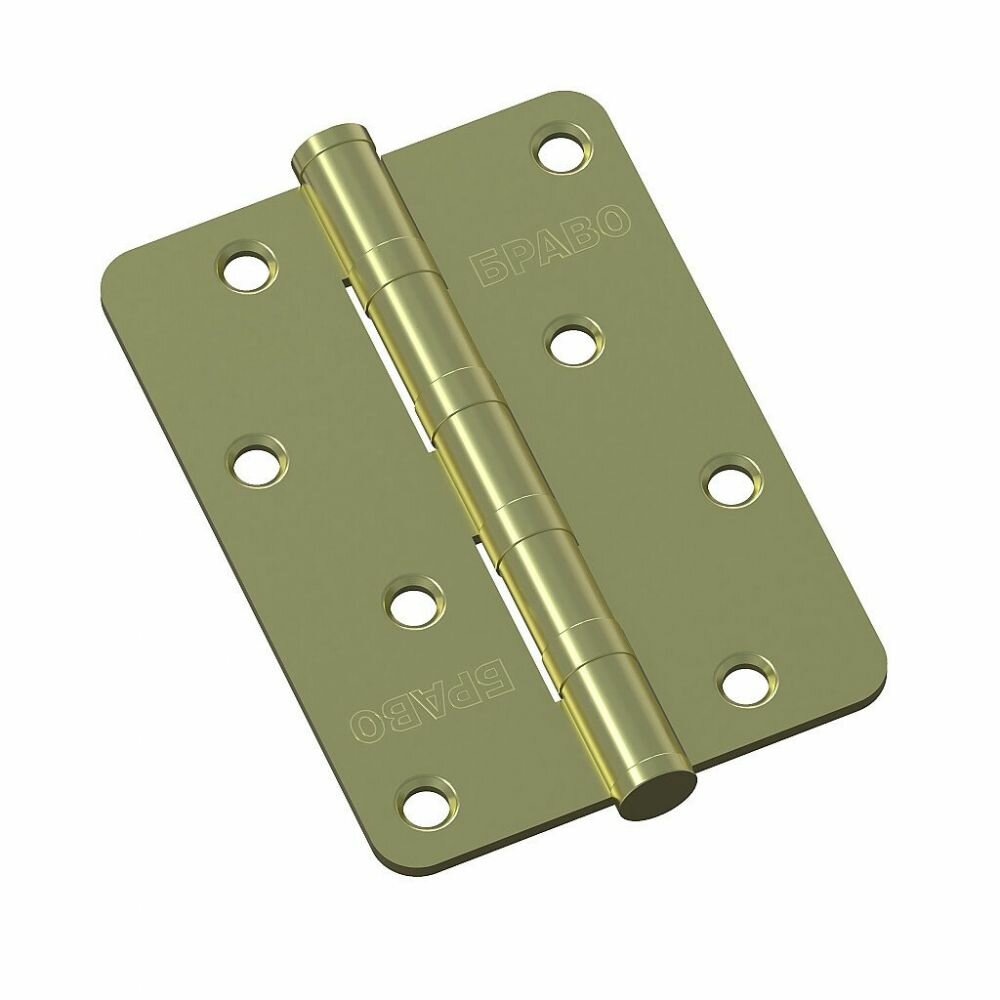 Петля для Межкомнатной Двери Bravo RS-7-4BB 100*70*2,5 SG Матовый Золото, Сталь / Браво.