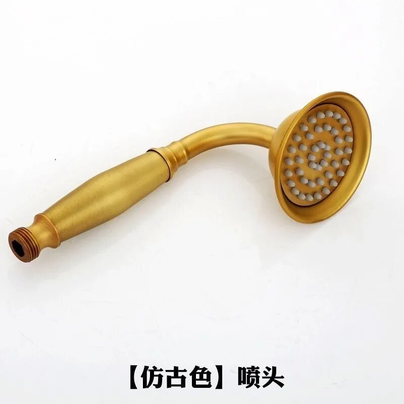 Лейка для душа со шлангом 150см (душевой комплект) ретро, цвет бронза