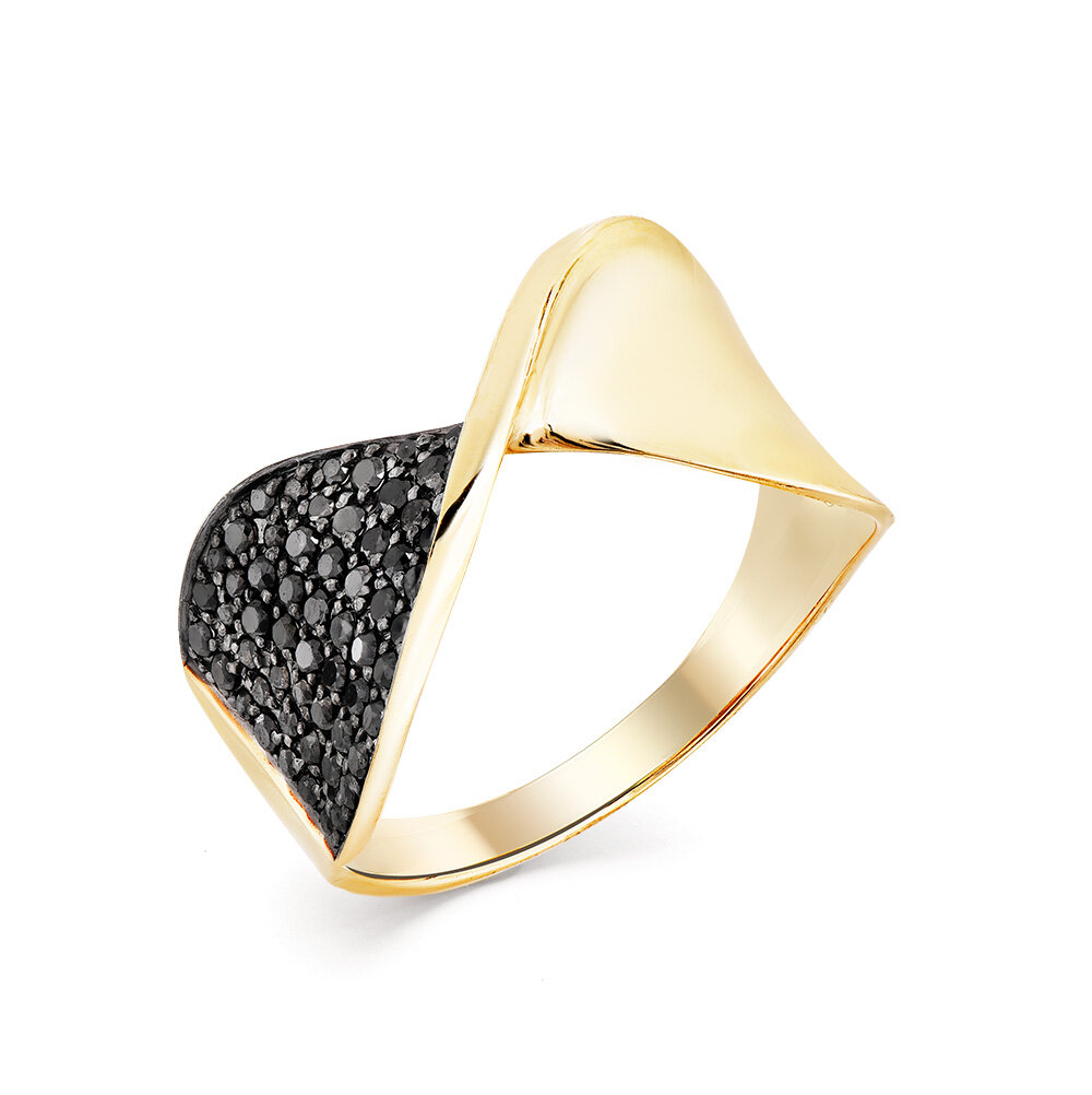 Кольцо, желтое золото, 585 проба, бриллиант