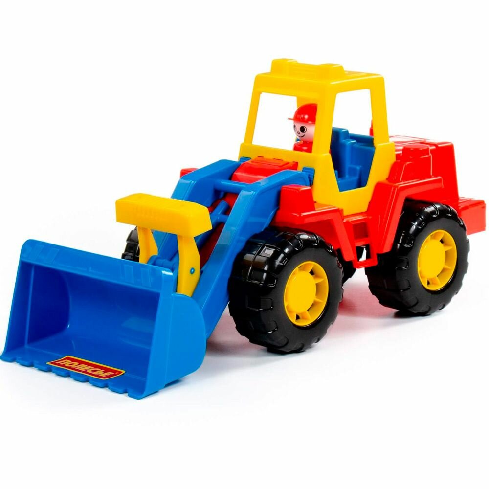 Трактор-погрузчик с ковшом, детская машинка для мальчика, пластиковая машинка-игрушка для сюжетно-ролевых игр
