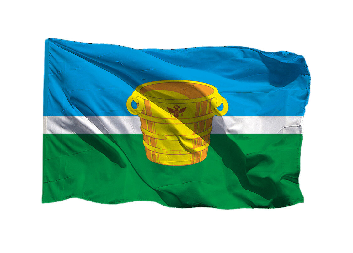 Флаг Чистополя на сетке, 70х105 см - для уличного флагштока