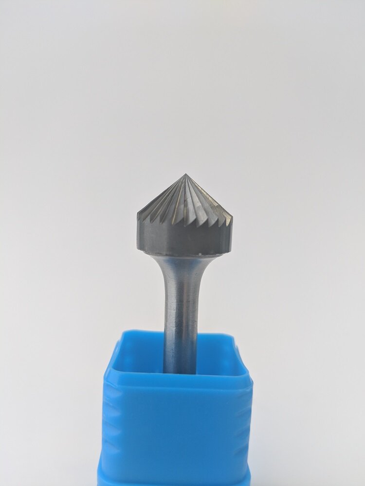 Борфреза коническая с конусностью 90° ф 3.0х 1.5х 3х 38 ВК8 K03 1.5M03 цельная инстулс