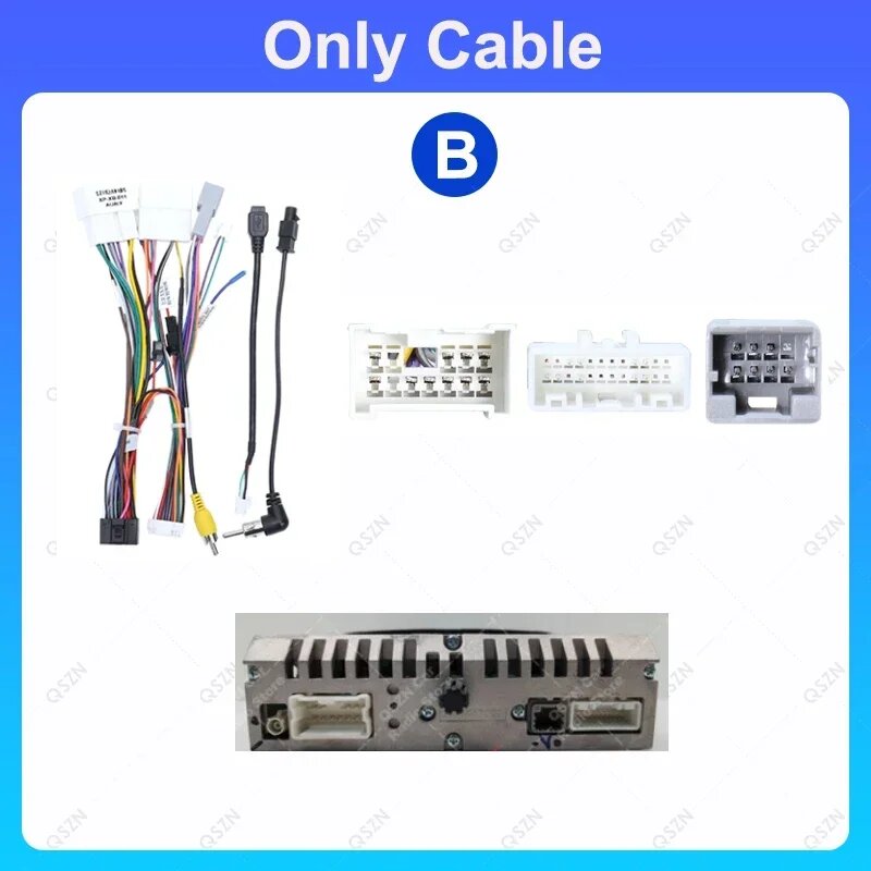 QSZN автомобильный радиокабель CANBus Box декодер с жгутами проводов для Renault Captur Clio Sandero Logan Duster Kwid Kangoo Dokker Dacia Only Cable B
