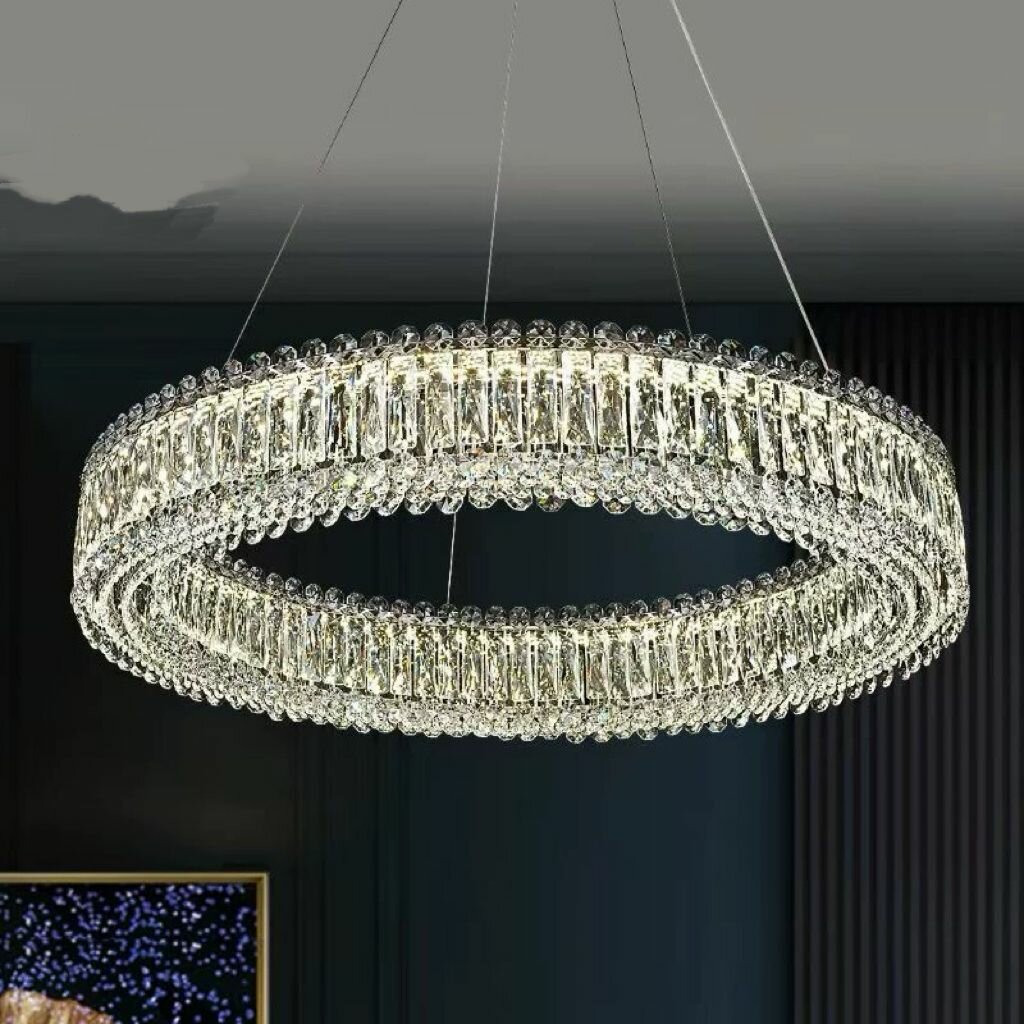 Люстра хрустальная /люстры потолочная LED/Cassina SA05-3 /С дистанционным управлением, плавная регулировка яркости 60 Вт Диаметр 600 мм.