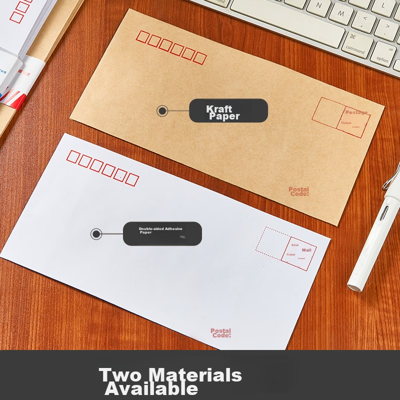 [Самая низкая цена в Интернете] Kingdee 40 листов No. 9 A4 Крафт бумага большие конверты, 120 г Крафт бумага,