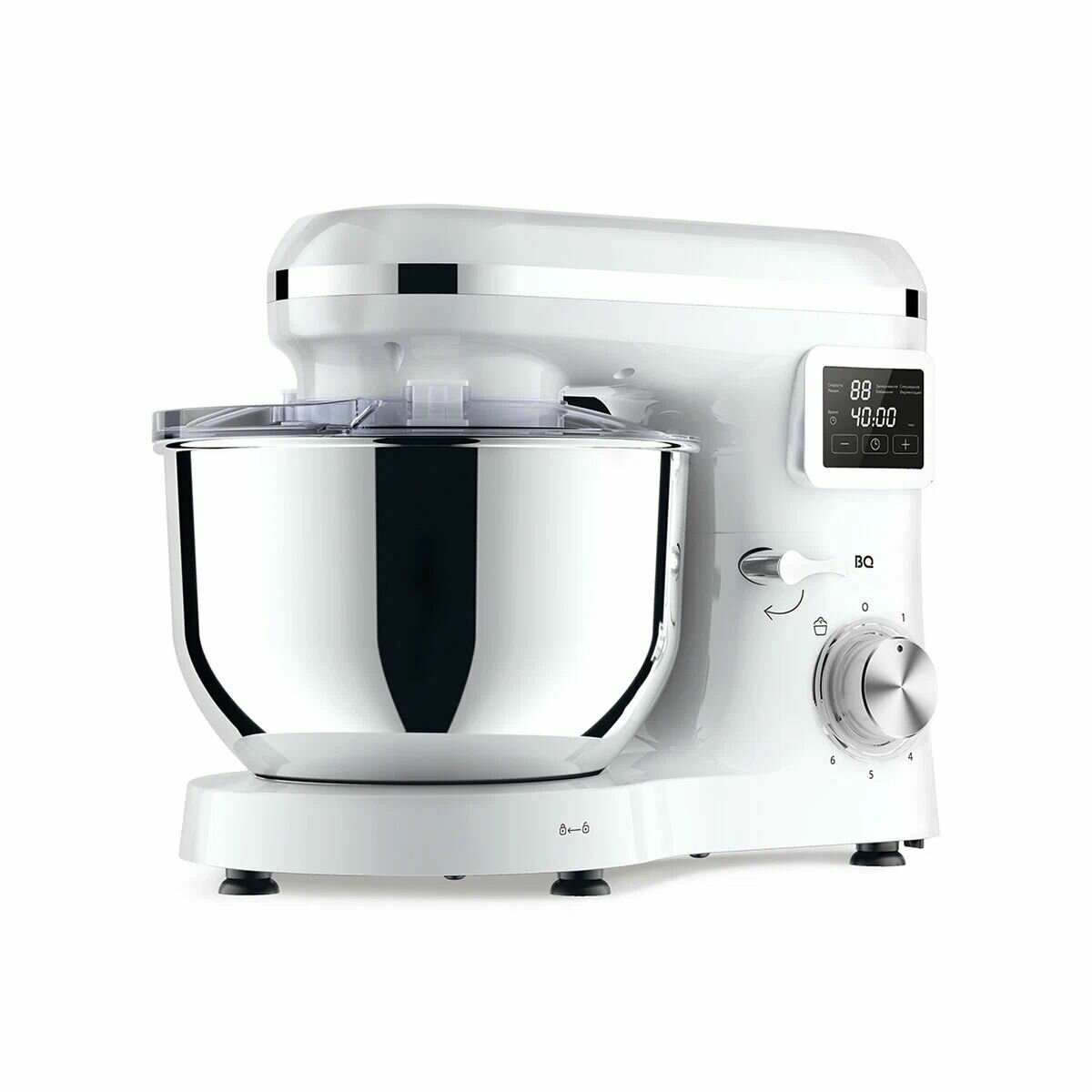 Миксер BQ MX640, планетарный, нержавеющая сталь, 6 скоростей, объём чаши 6 л