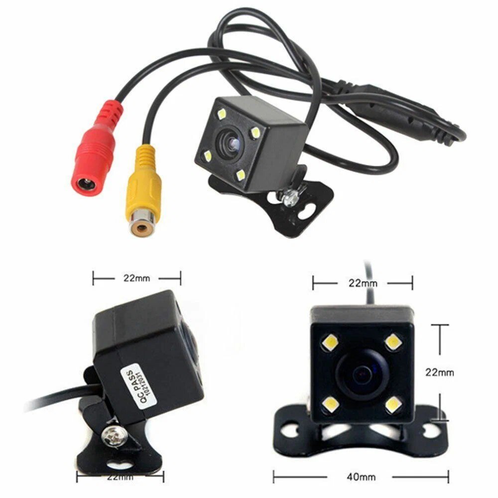 Камера заднего вида с парковочными линиями CW-662 подсветка 4 диода