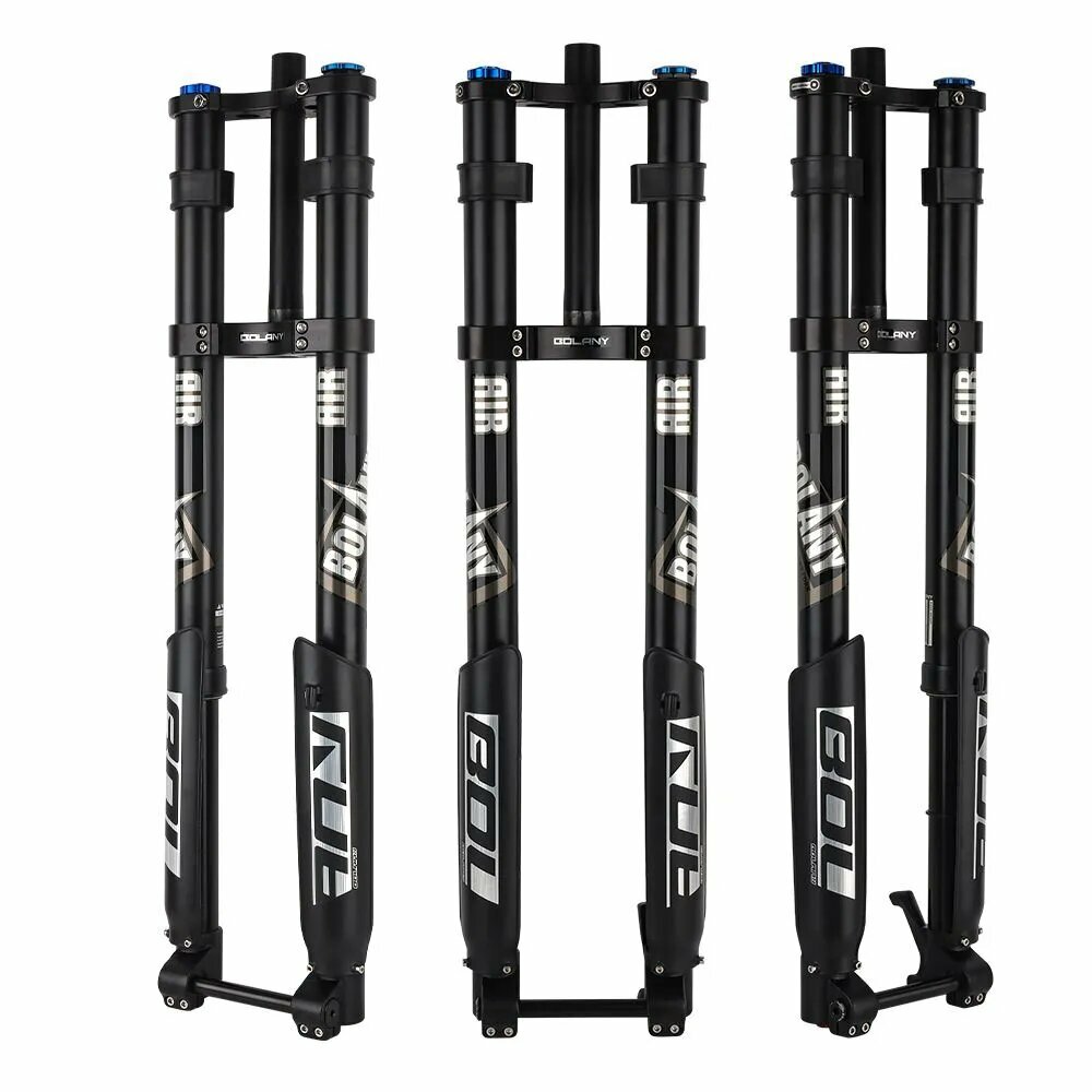 BOLANY воздушная вилка для плечевого горного велосипеда DH, совместимая с 26/27,5/29 дюймами, Прямая труба