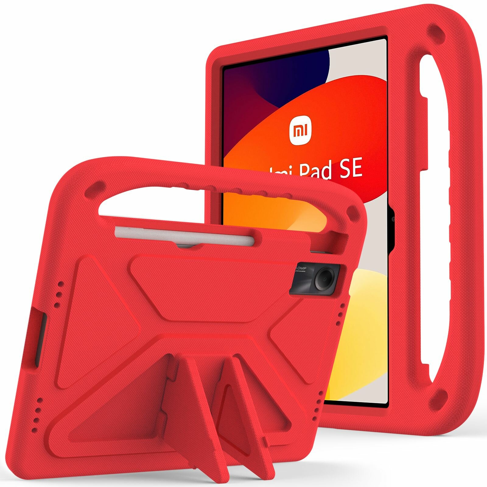 Чехол для планшетного ПК, совместимый с Xiaomi Redmi Pad SE 11", выпущен в 2023 году, Легкая ударопрочная подставка для ручки, удобный для детей защитный чехол