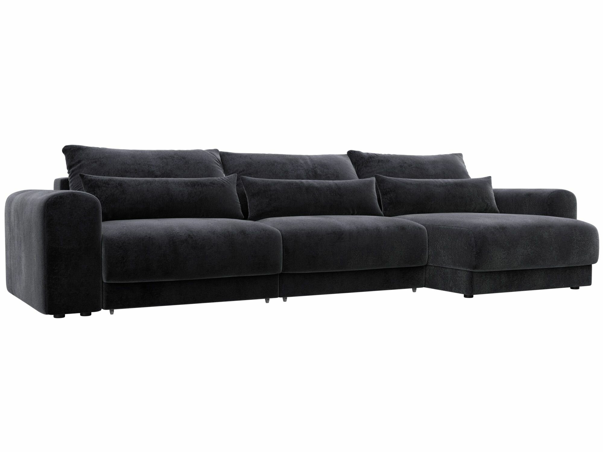 Диван угловой Анора НПБ Лонг угол универсальный, Велюр, Хит Диванов