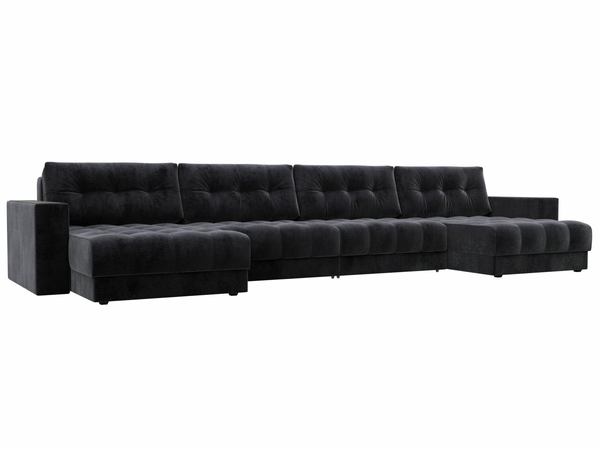 Диван П-образный с декором Бруно НПБ Лонг, Велюр