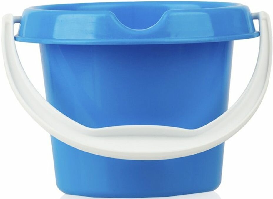 Детское ведро "Малыш" для песочницы, пластиковое ведерко для игры в песке, 0.85 л, цвет микс