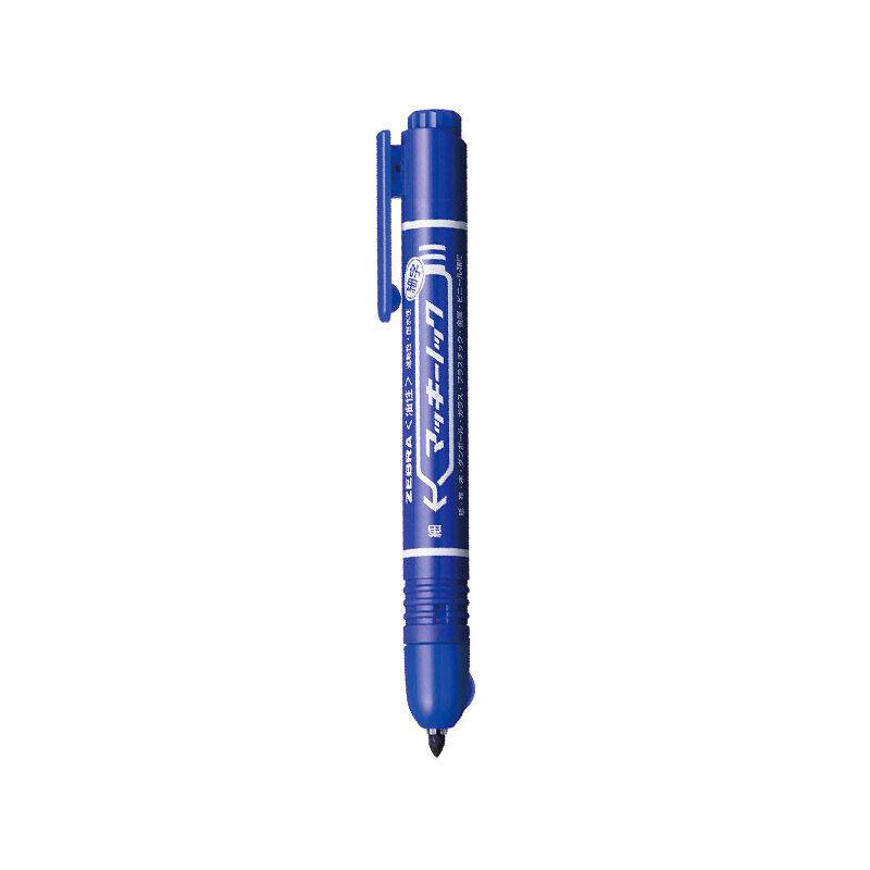 ZEBRA Brand Retractable Marker Pen, Oil-Based Colorful Marker/logistics Chalky Pen/signature Pen, P-YYSS6, Blue
