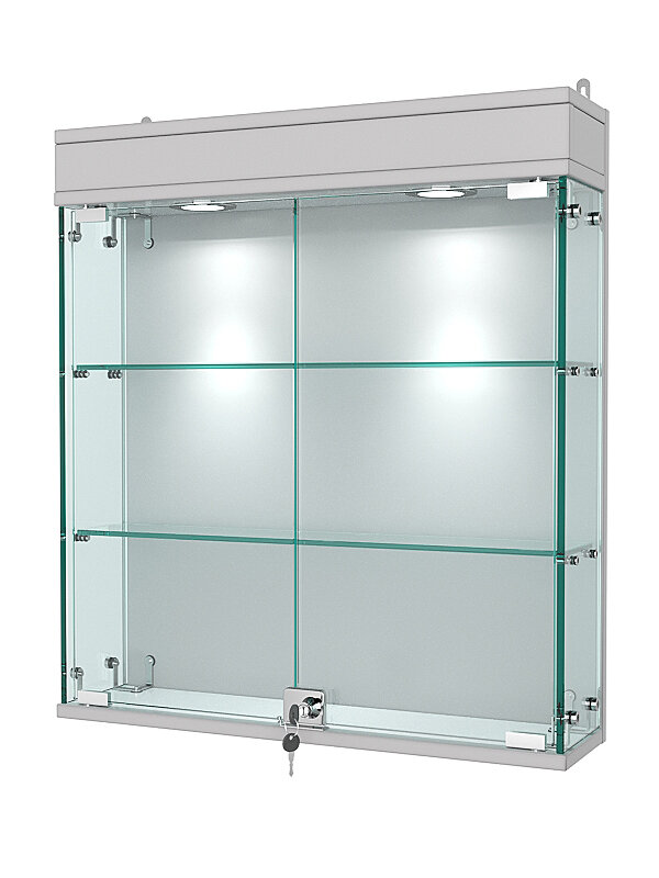 Витрина "атриум" настенная №1А-1, Серый. Производитель товара - компания Westcom.