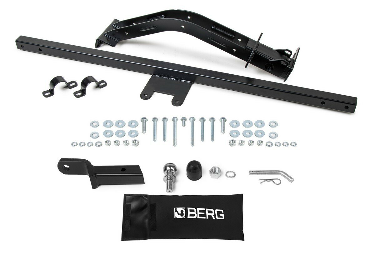 Фаркоп с унив. электрикой под квадрат для ВАЗ 2121, Urban, Legend, шар E, 600/75 кг, F.6017.003, Berg (паспорт, сертификат)