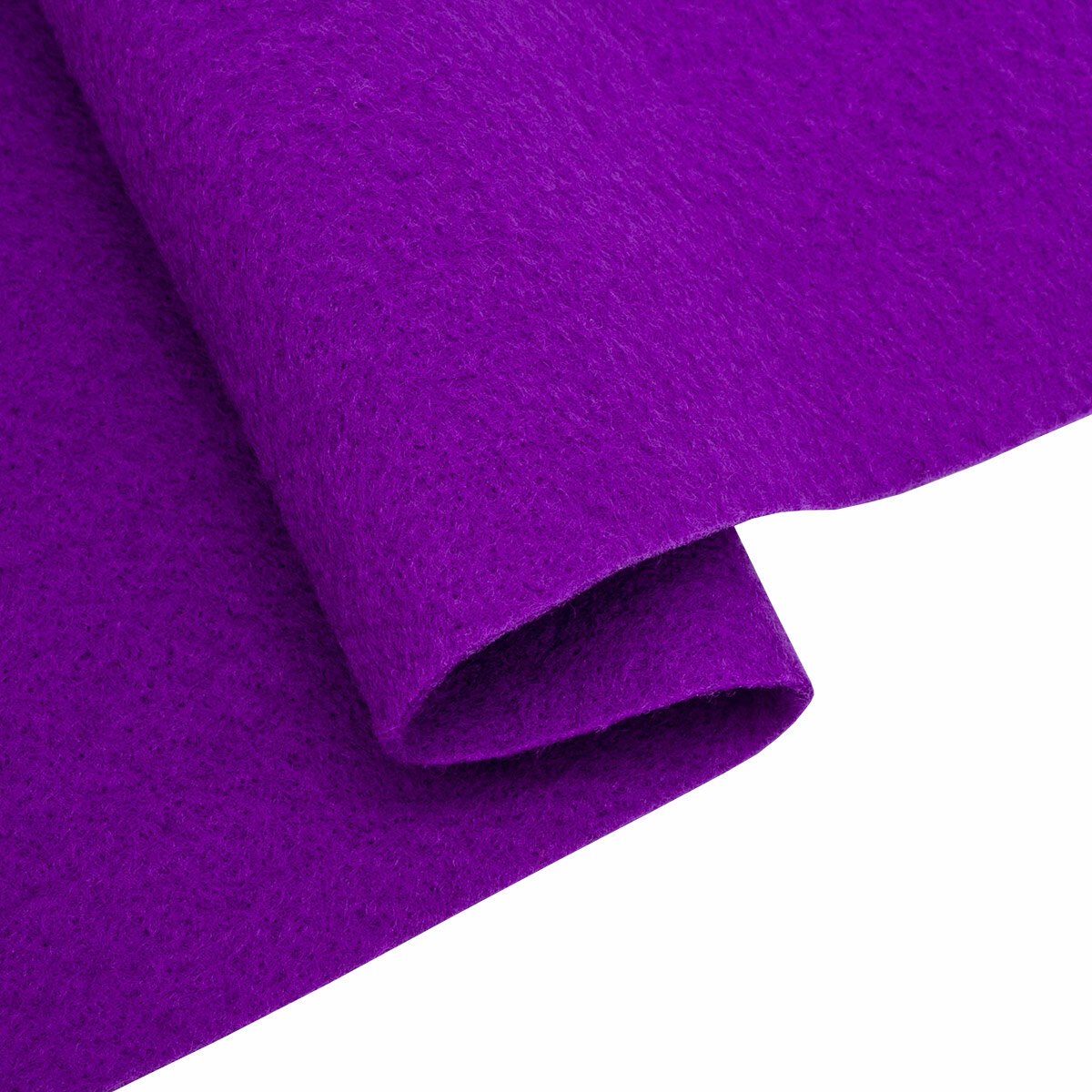Фетр мягкий 1,5мм размер 30*30см, 180 г/м², 100 % полиэстер, уп. 4шт (фиолетовый 8125)
