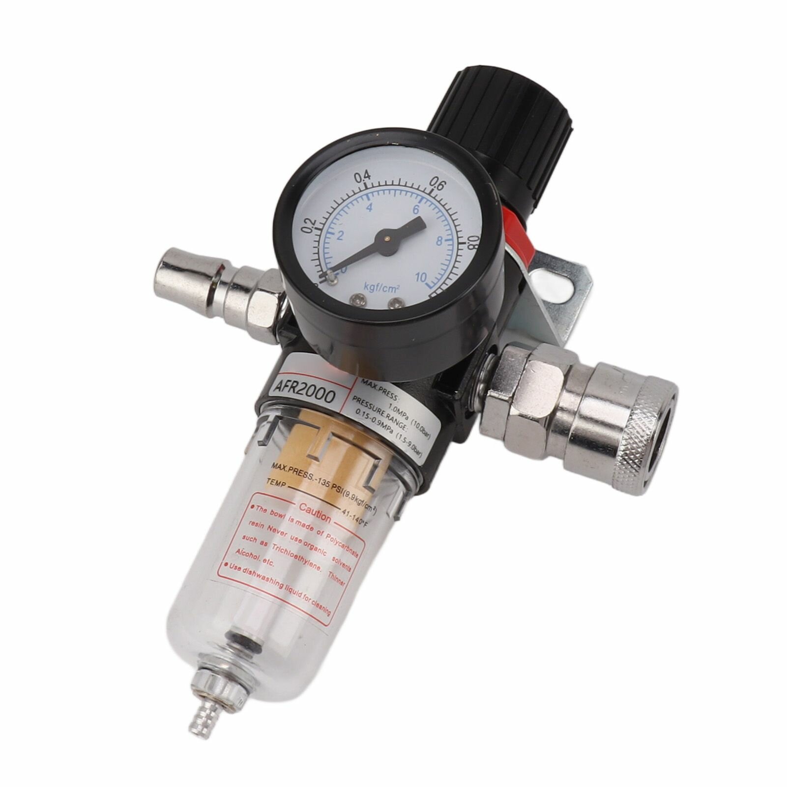 Сепаратор воды и масла 1/4 дюйма AFR2000 Фильтр сжатого воздуха Процессор источника газа с манометром