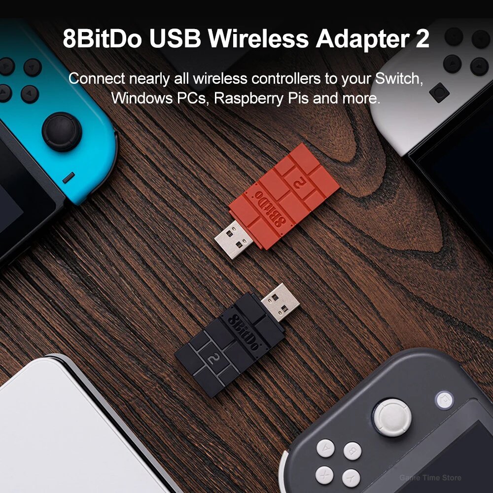 Беспроводной адаптер 8Bitdo 2 Черный, Black — фото 1