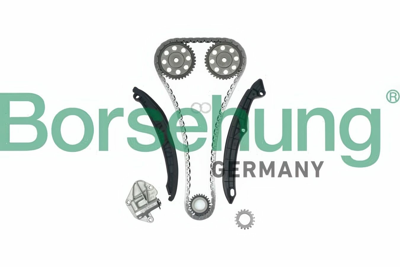 Комплект цепи ГРМ с натяжным роликом для Шкода Фабиа 2, Рапид, Румстер, Фольксваген Поло 5, Ван B16296 BORSEHUNG