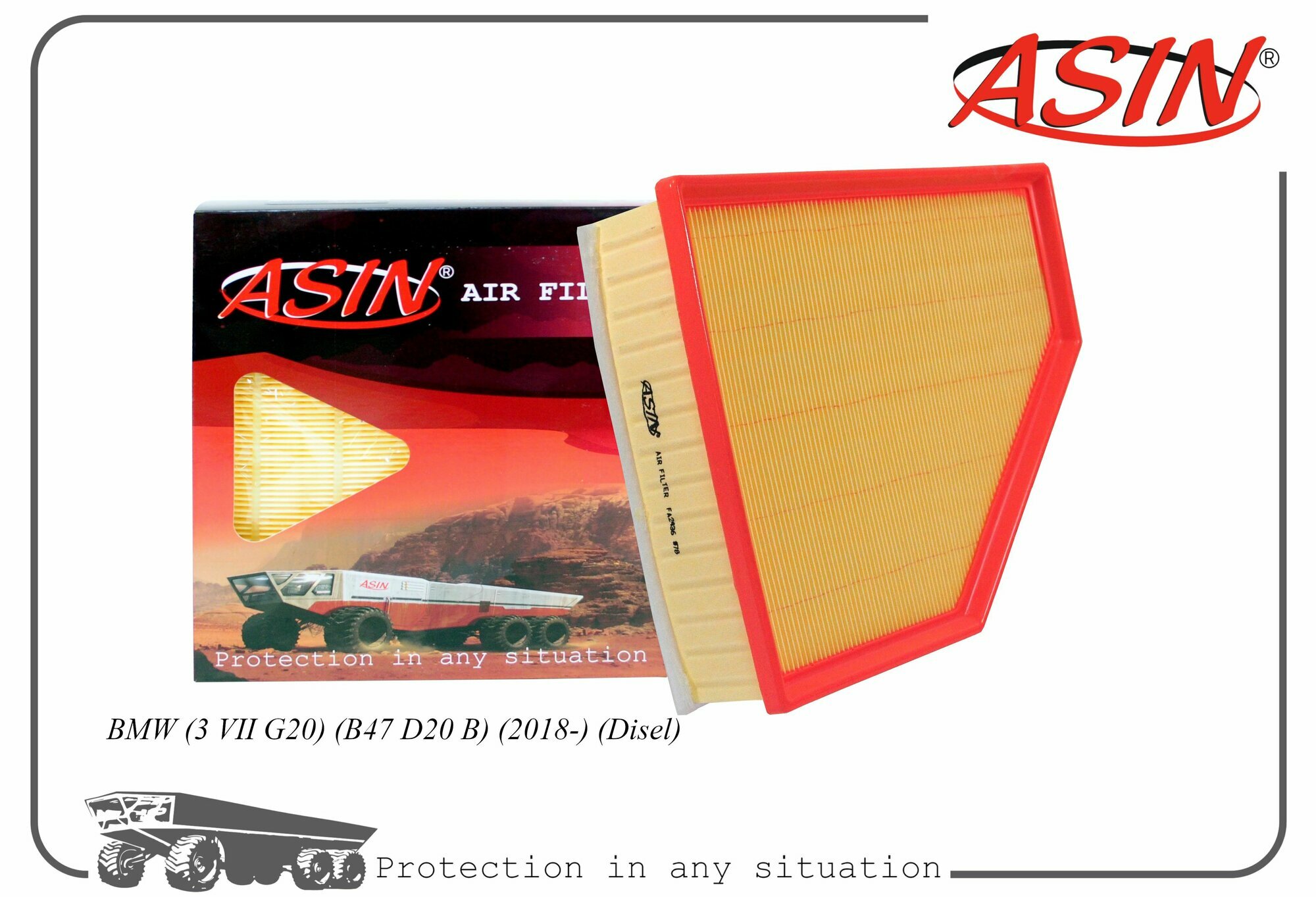 Фильтр воздушный ASIN. FA2436 ASIN