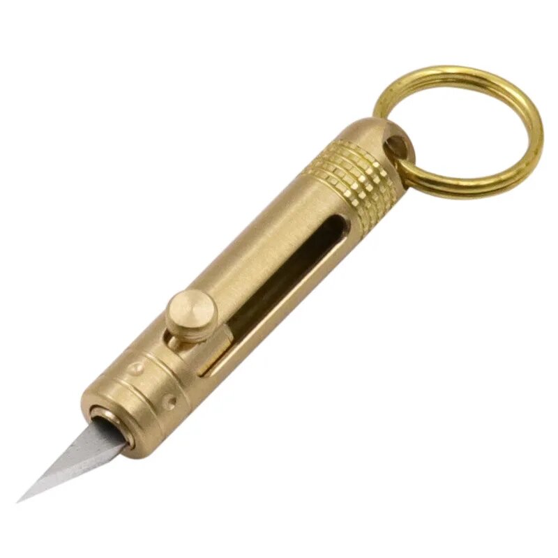 Мини-нож-резак латунный folding knife