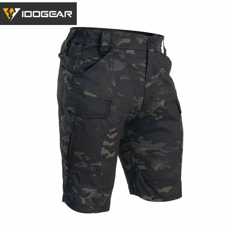 Боевые Охотничьи Шорты IDOGEAR Тактические шорты-карго Мужские Спортивные брюки Камуфляжные повседневные дышащие лето 3212