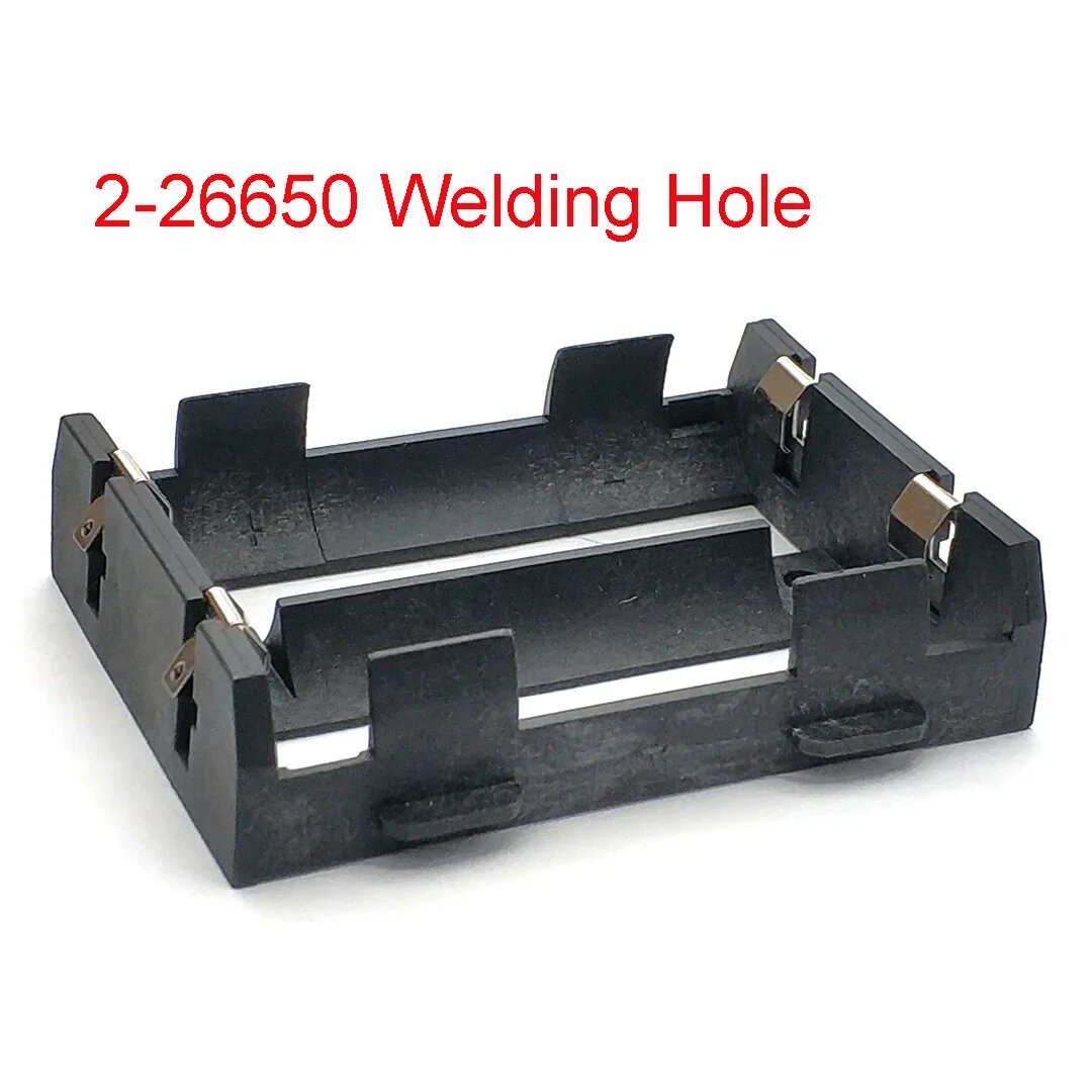 Держатель батарей 26650, 2 слота, Welding Hole