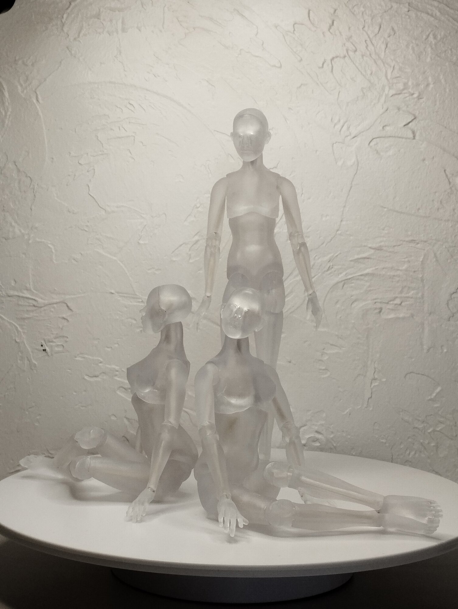 Шарнирная кукла "Musa Russa", интерьерная, прозрачная, шарнирная, 22см