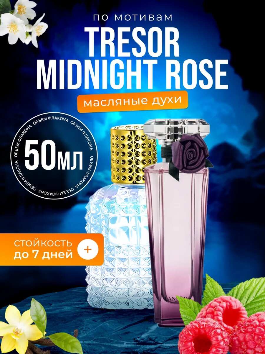 Духи масляные по мотивам Midnight Rose Ланком Миднайт Роуз парфюм женские стойкие