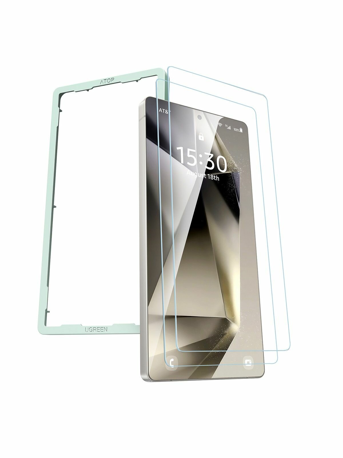 Защитная пленка HD UGREEN SP894 (65319) HD Screen Protector с рамкой для Samsung Galaxy S25 Ultra 2 шт