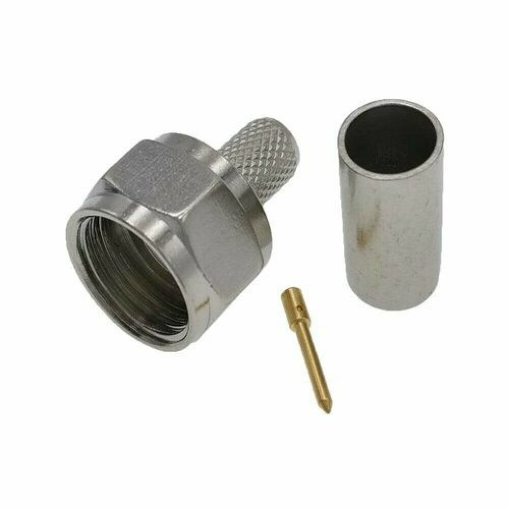 Разъем F-male обжимной для кабеля RG-58