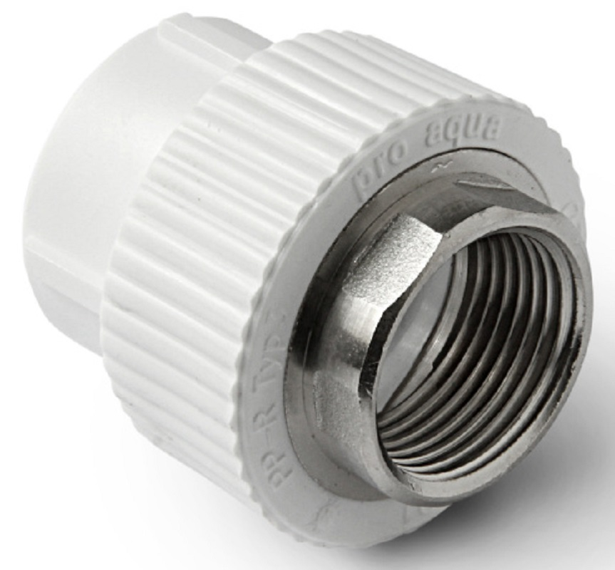 ProAqua Муфта комб. с внутренней резьбой 40 х 1 1/4" под ключ, полипропиленовая