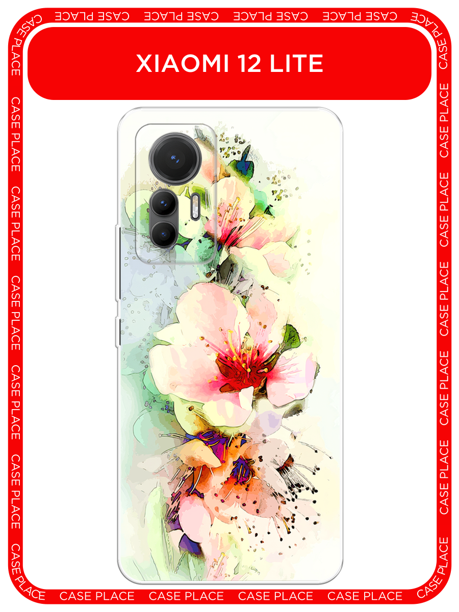 Чехол на Xiaomi 12 Lite / Сяоми 12 Лайт с принтом Нежные цветы
